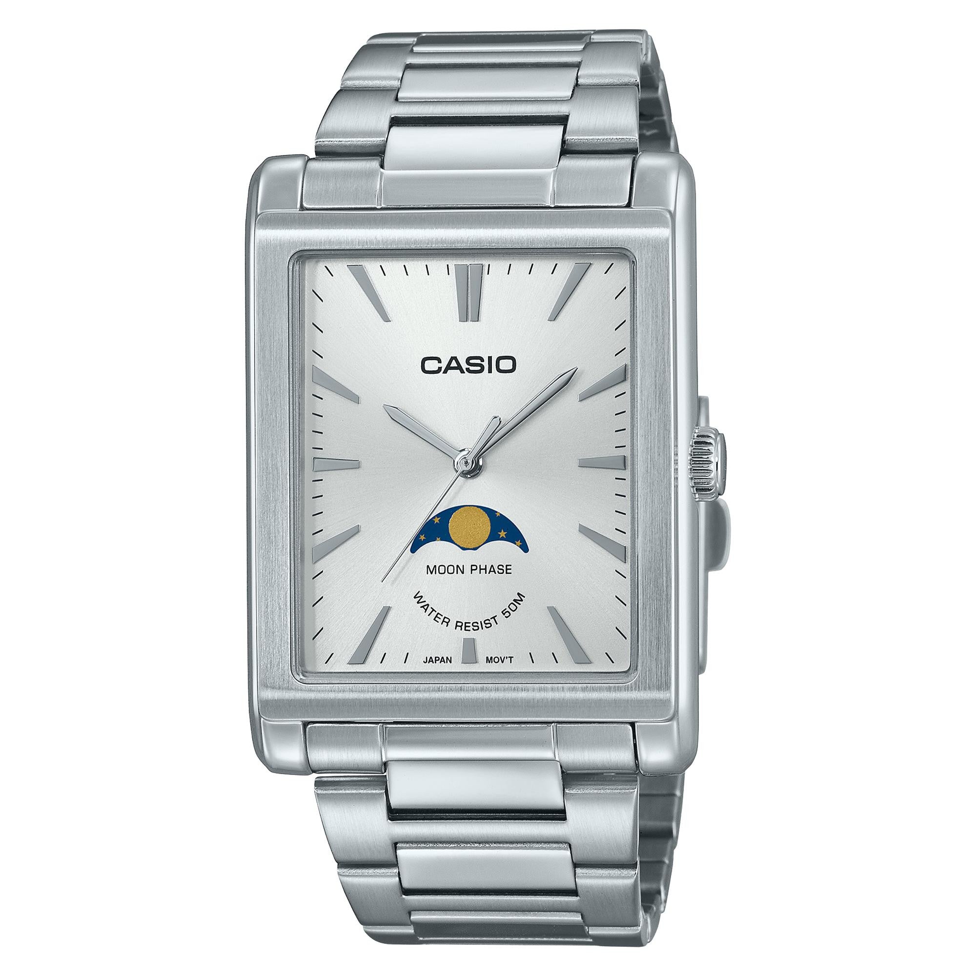 MTP-M105D-7A Casio General x Analog ft. Moon Phase Men Casual Formal ...