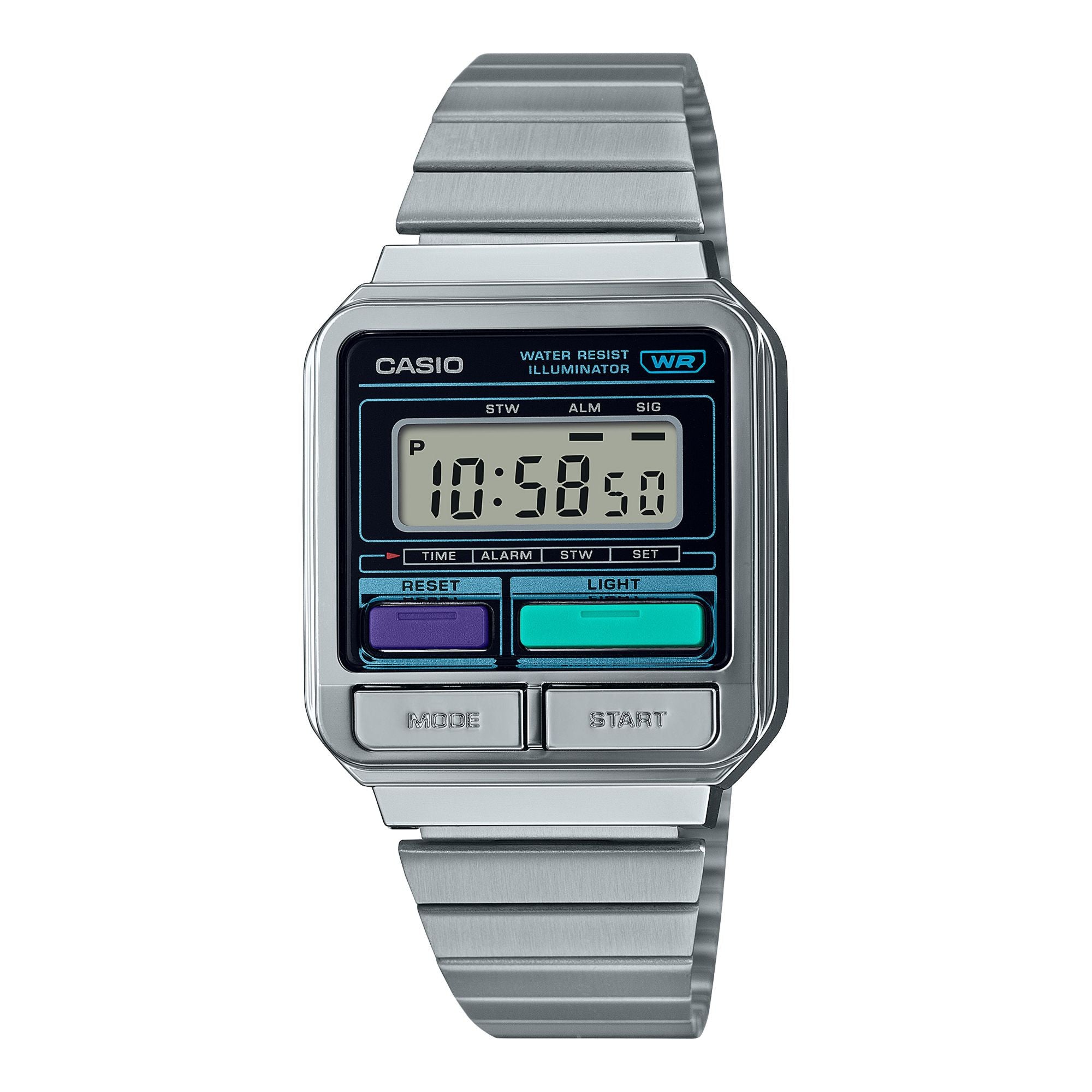 A120WE-1A Casio General x Digital ft. Vintage Men Casual Rectangle ...